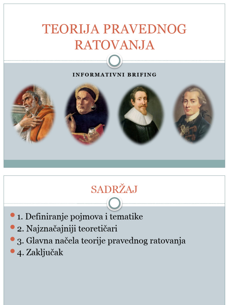Teorija Pravednog Ratovanja | PDF