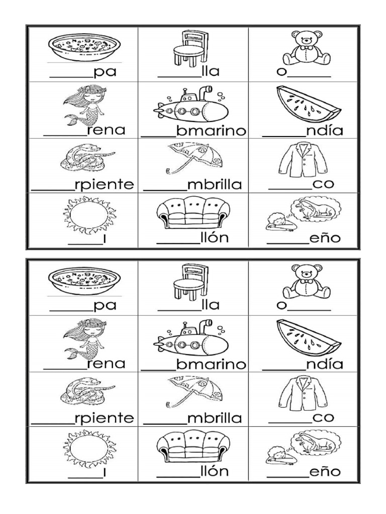 Completar Palabras Con La S | PDF