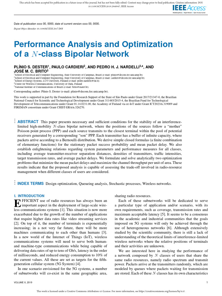 Performance Analysis of N-Class Networks | PDF | Computer Network ...