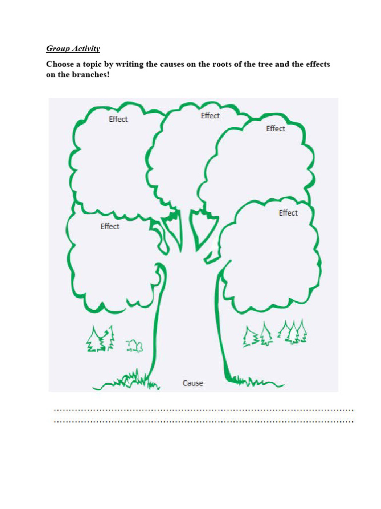 Cause and Effect Writing Task | PDF