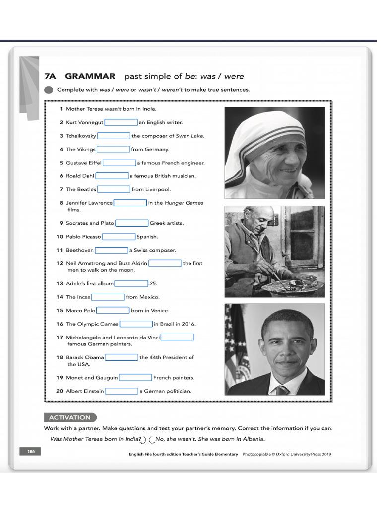 A1 Past Simple | PDF