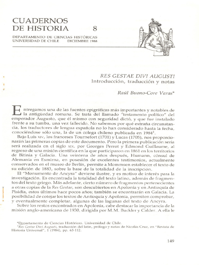 Res Gestae Divi Augusti | PDF | Augusto | Antiguedad clasica