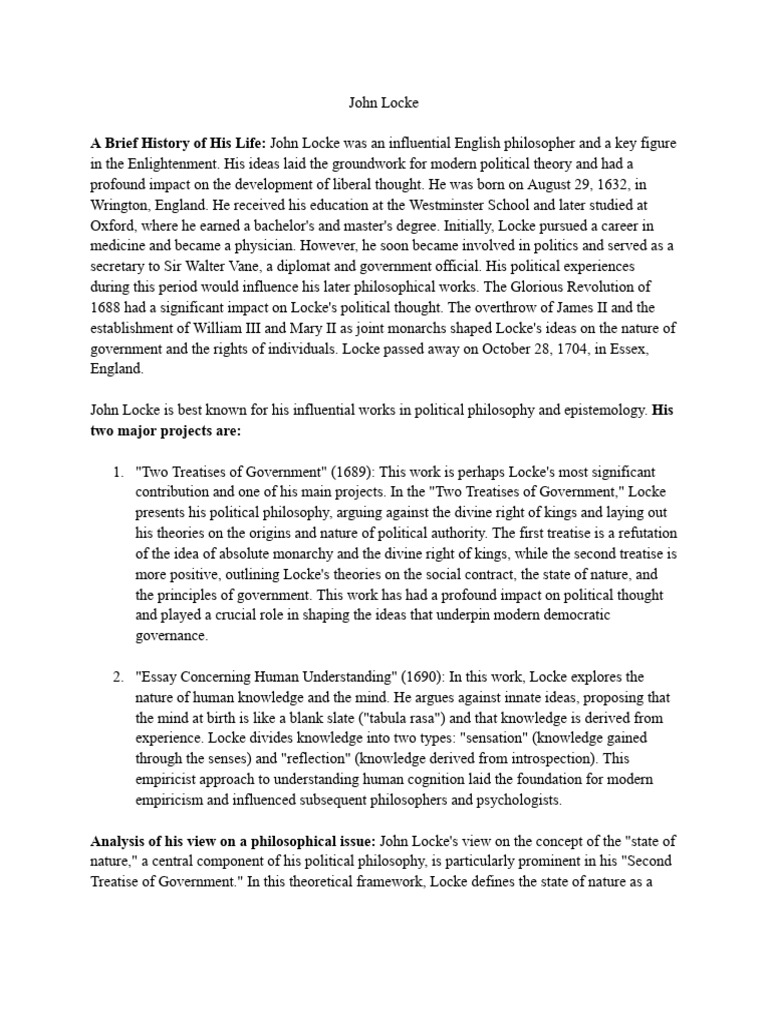 John Locke | PDF | John Locke | Empiricism