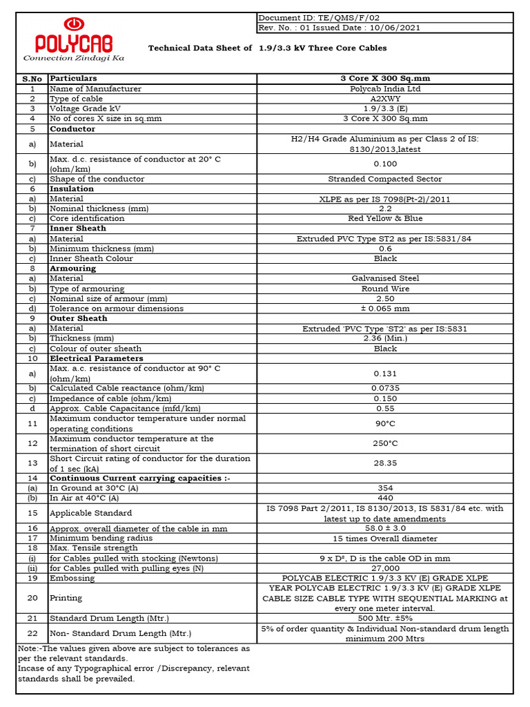 Cable GTP | Download Free PDF | Electrical Resistance And Conductance ...