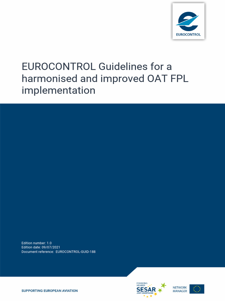 Eurocontrol Guidelines For Ioat Fpl Implementation Released Ssue