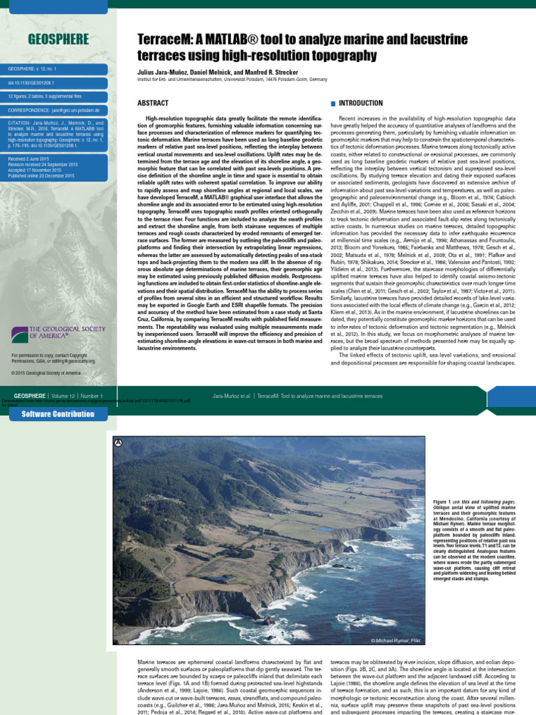 Matlab terraza | PDF | Geology | Oceanography