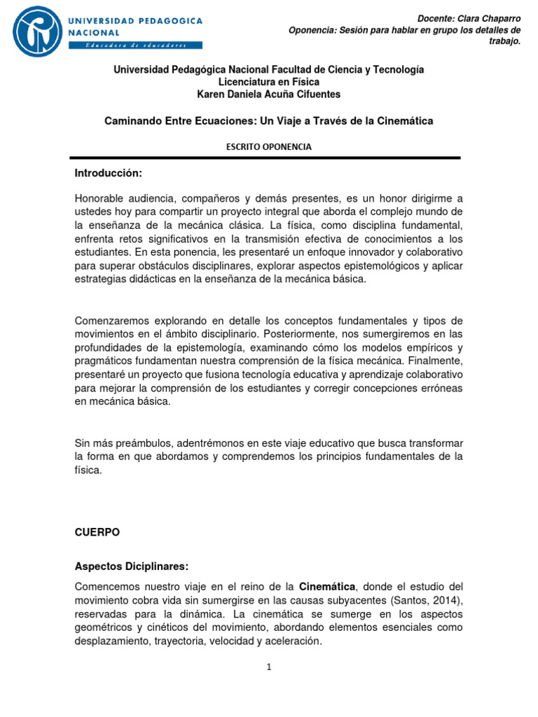 Texto FInal - Ponencia | PDF | Conocimiento | Velocidad