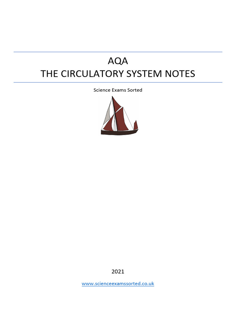 1. the Circulatory System Notes 1 | PDF | Artery | Vein