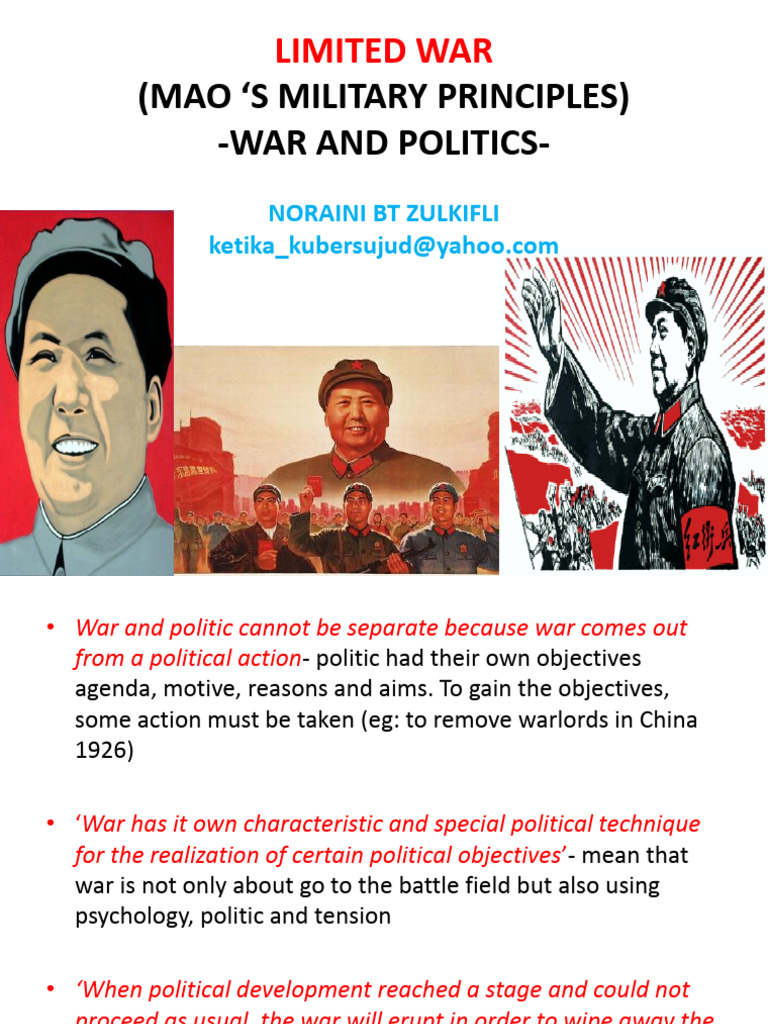Limited War Mao S Military Principles Wa | PDF | Kuomintang | Mao Zedong
