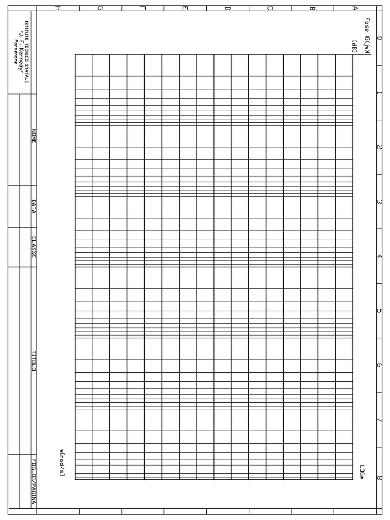 Foglio Logaritmico Con Cartiglio | PDF