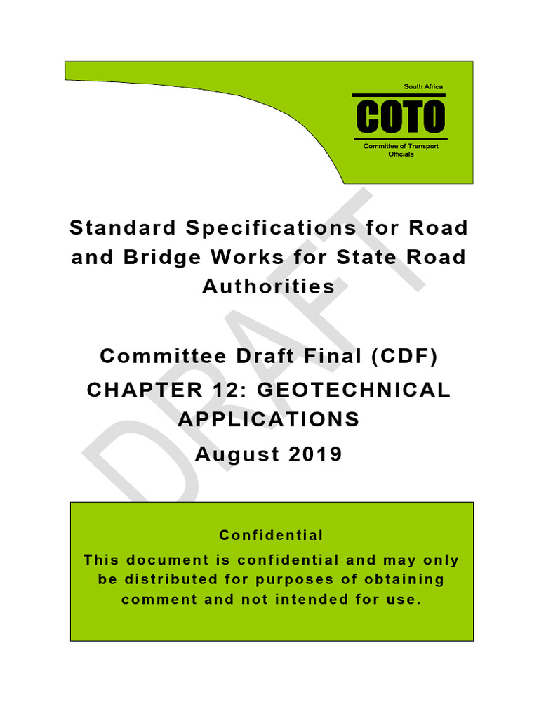 Geotechnical Applications for Road Works | PDF | Deep Foundation | Concrete