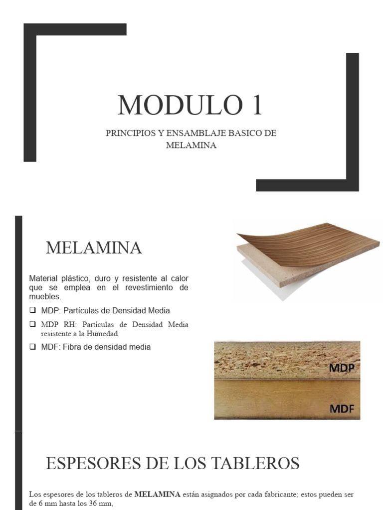 Principios de Ensamblaje en Melamina | PDF | Materiales de construcción ...