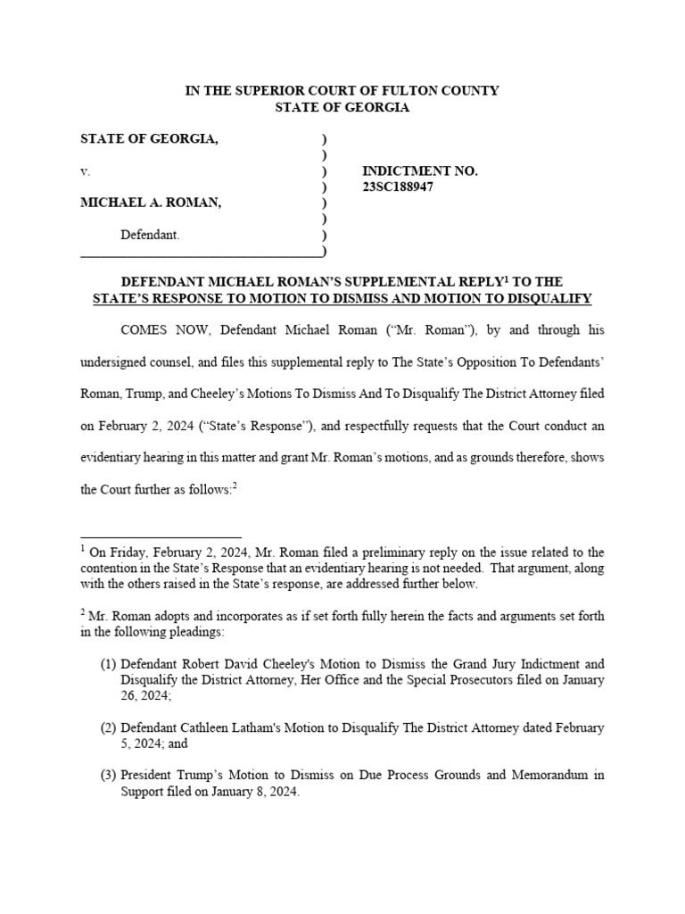 New Filing Digs Deeper Into Fulton DA Affair Allegations, Laying Out ...