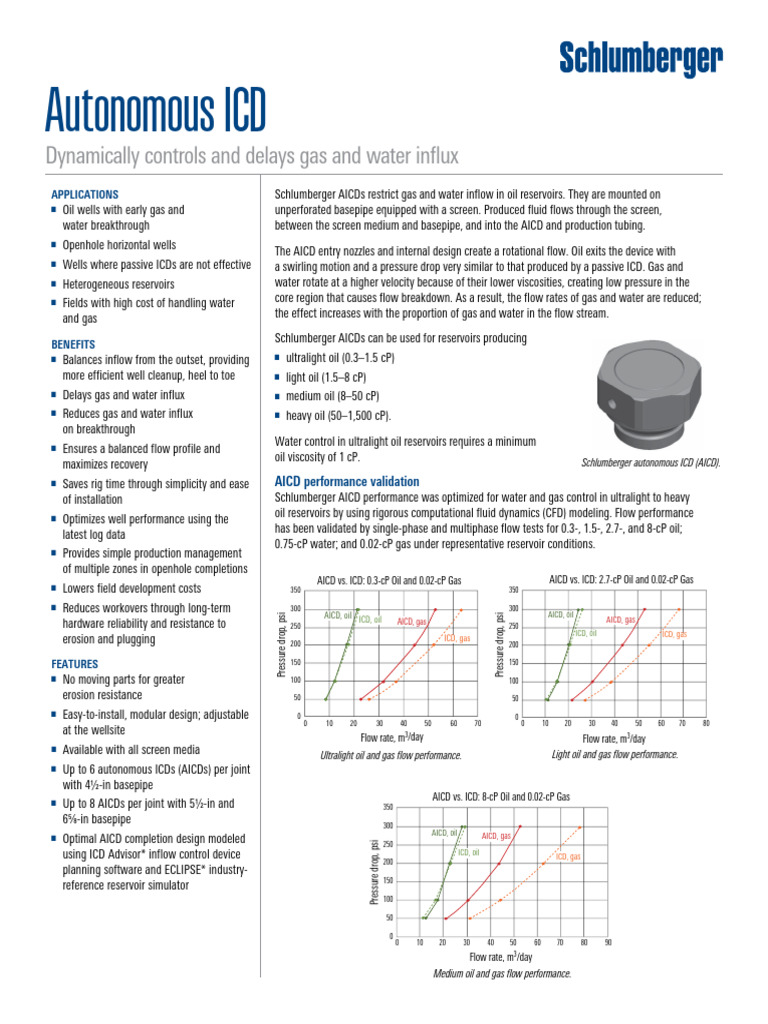 Autonomous ICD for Oil Well Optimization | PDF | Petroleum Reservoir | Gases