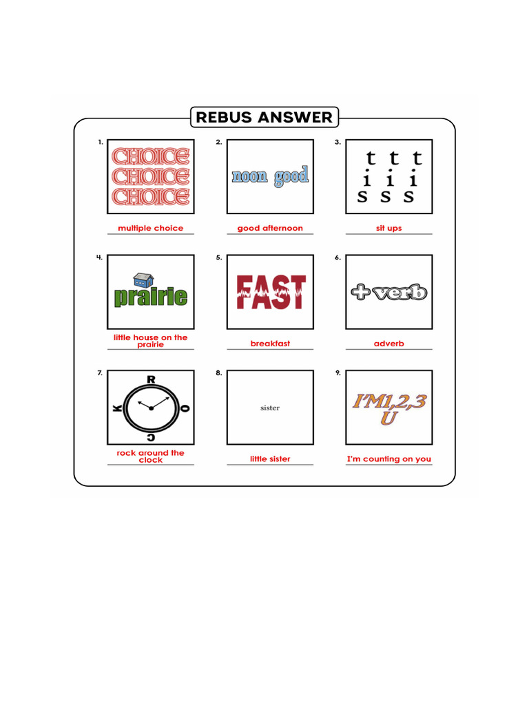 Printablee.com Rebus Puzzle Answers 260672.Jpg | PDF
