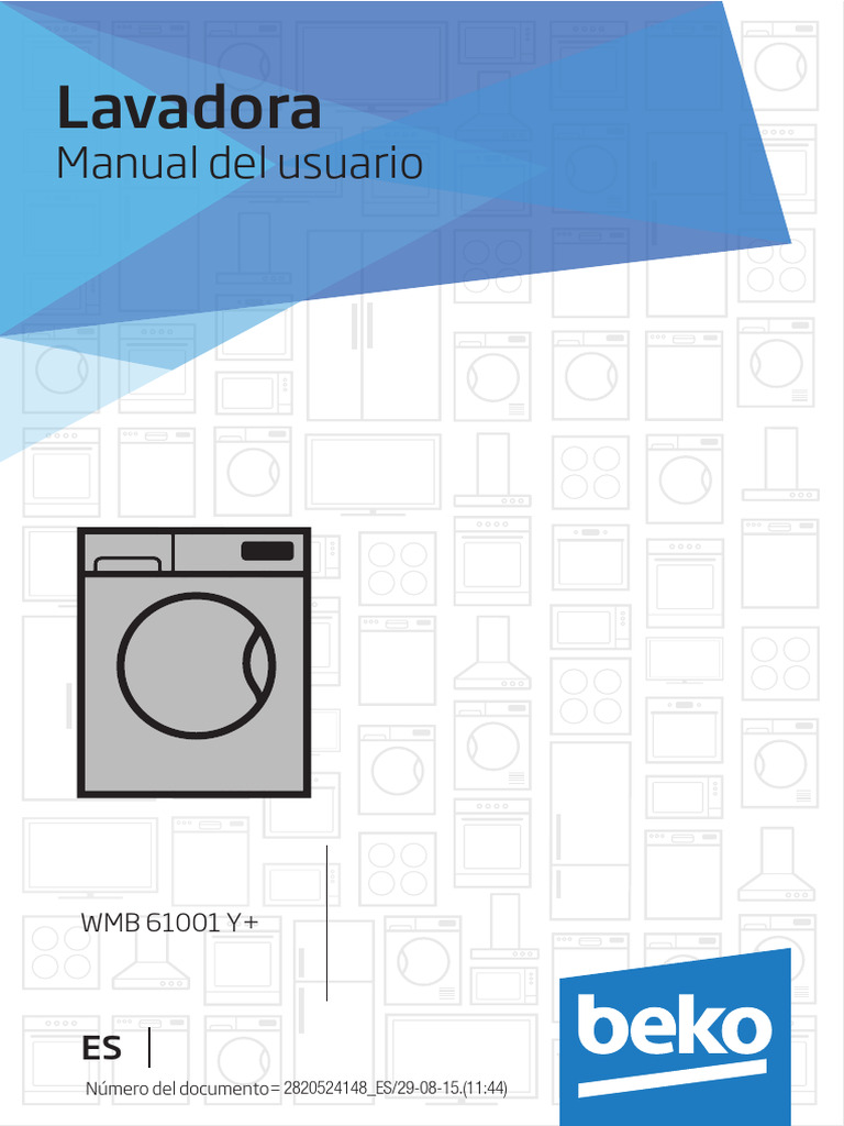 BEKO WMB 61001 Y+ Washing Machine | PDF | Lavadora | Detergente