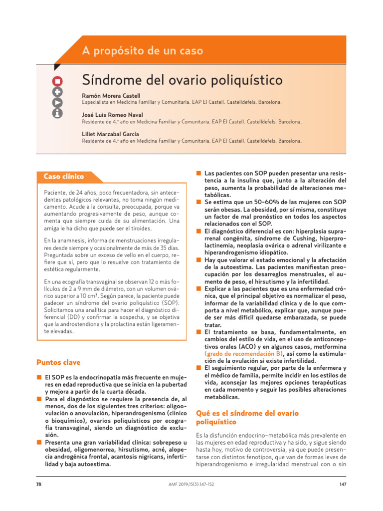 05_A_PROPOSITO_DE_UN_CASO_Marzo_2019 | PDF | Sindrome de Ovario ...
