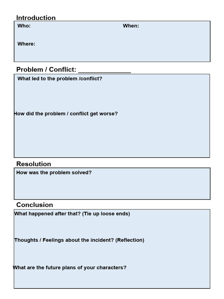 Planning Template CW | PDF