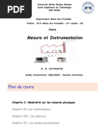 Cours Instrumentation - Mesure PDF | PDF | Métrologie | Science
