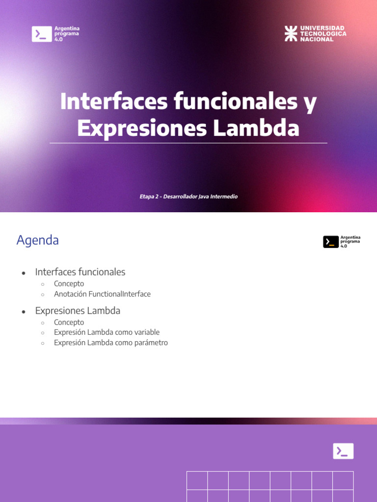 Clase 2 - Interfaces Funcionales y Expresiones Lambda | PDF | Computadoras