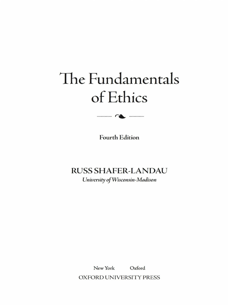 Fundamental of Ethics | PDF | Divine Command Theory | God