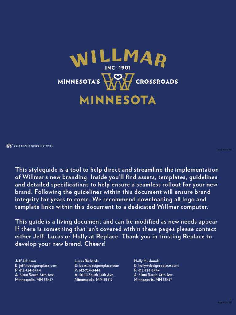 Willmar Design - 2024 Branding Guide | PDF | Logos | Computer File