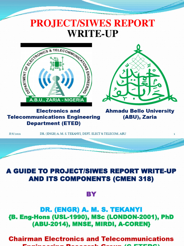 SIWES Report Writing Guide | PDF | Thesis | Science