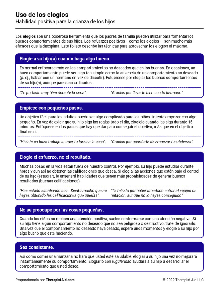 Uso de Elogios | PDF