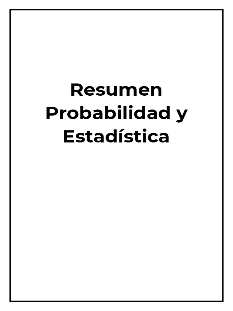 Introducción a la Probabilidad y Estadística | PDF | Probabilidad ...