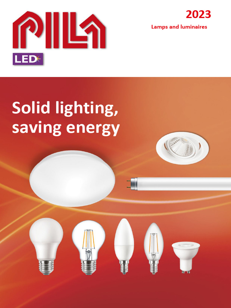 Brochure PILA Lamps and Luminaires | PDF | Incandescent Light Bulb ...