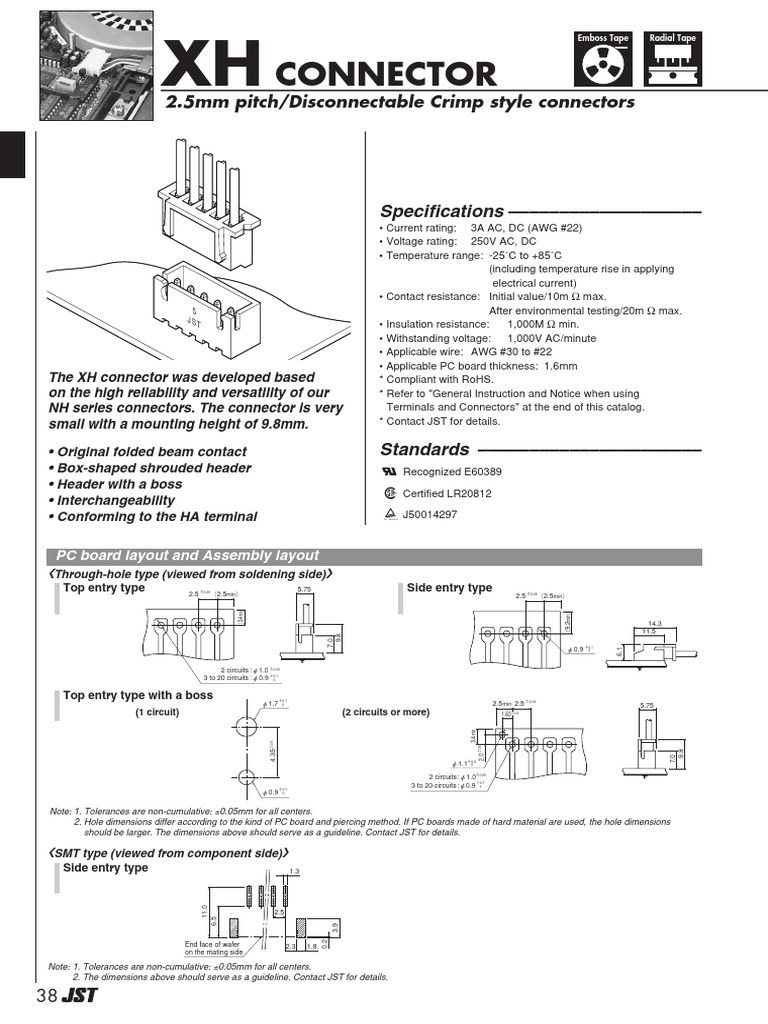 Connector: 2.5mm Pitch/disconnectable Crimp Style Connectors | Download ...
