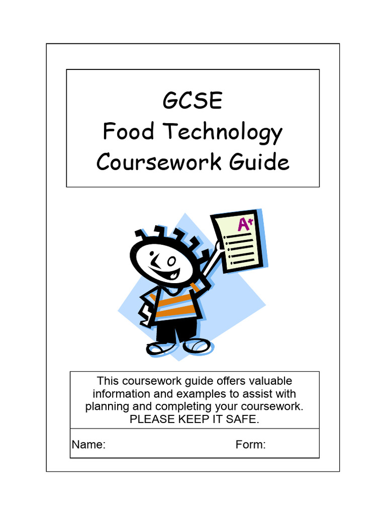 Gcse Course Work Guide | PDF | School Meal | Sauce