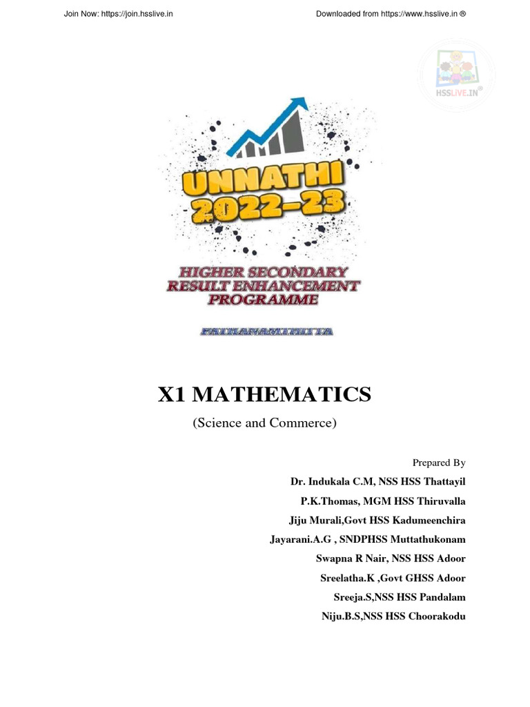 Hsslive HSS XI-maths-eng | PDF | Mathematical Notation | Mathematical Logic Hsslive HSS XI-maths-eng | PDF | Mathematical Notation | Mathematical Logic