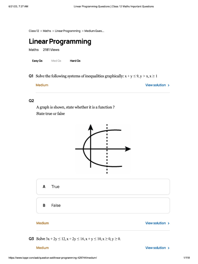 Linear Programming Wavy Curv Medium Topper | PDF