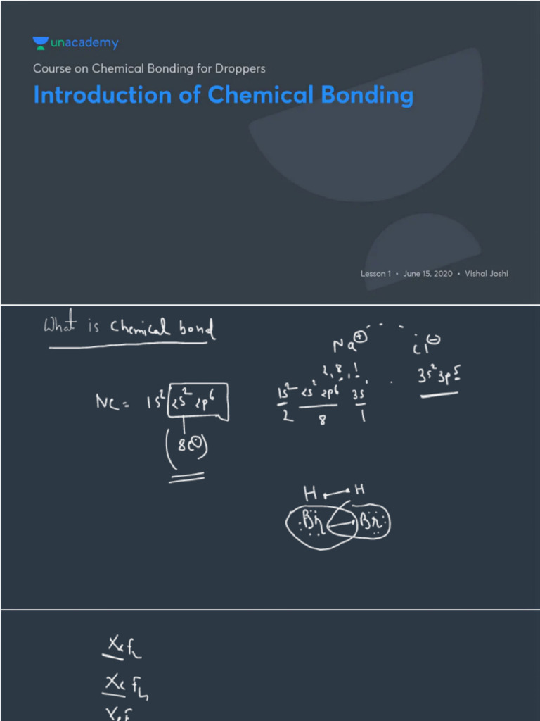 Introduction of Chemical Bonding With Anno | PDF