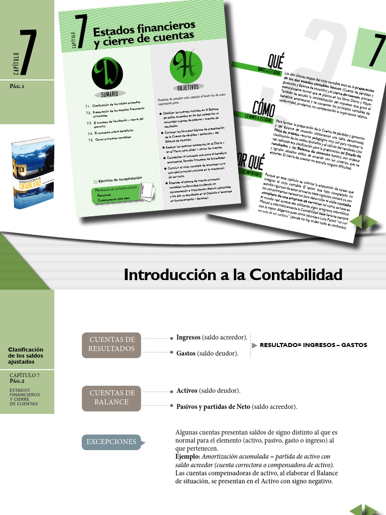 Introducción A La Contabilidad Capitulo 7 | PDF | Contabilidad | Hoja de balance