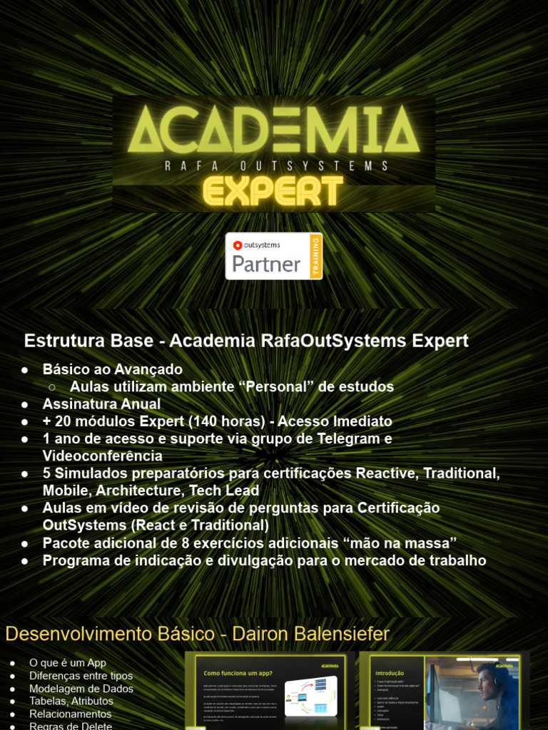 Academia RafaOutSystems - Expert 2024 (resumo GERAL) | PDF | Transferência de estado ...