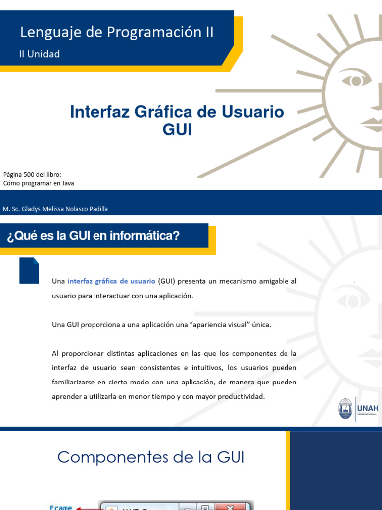 Diapositivas II Unidad | PDF | Interfaces gráficas de usuario ...