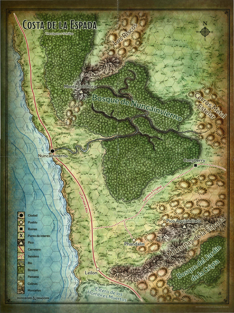 Mapa de La Costa de La Espada | PDF