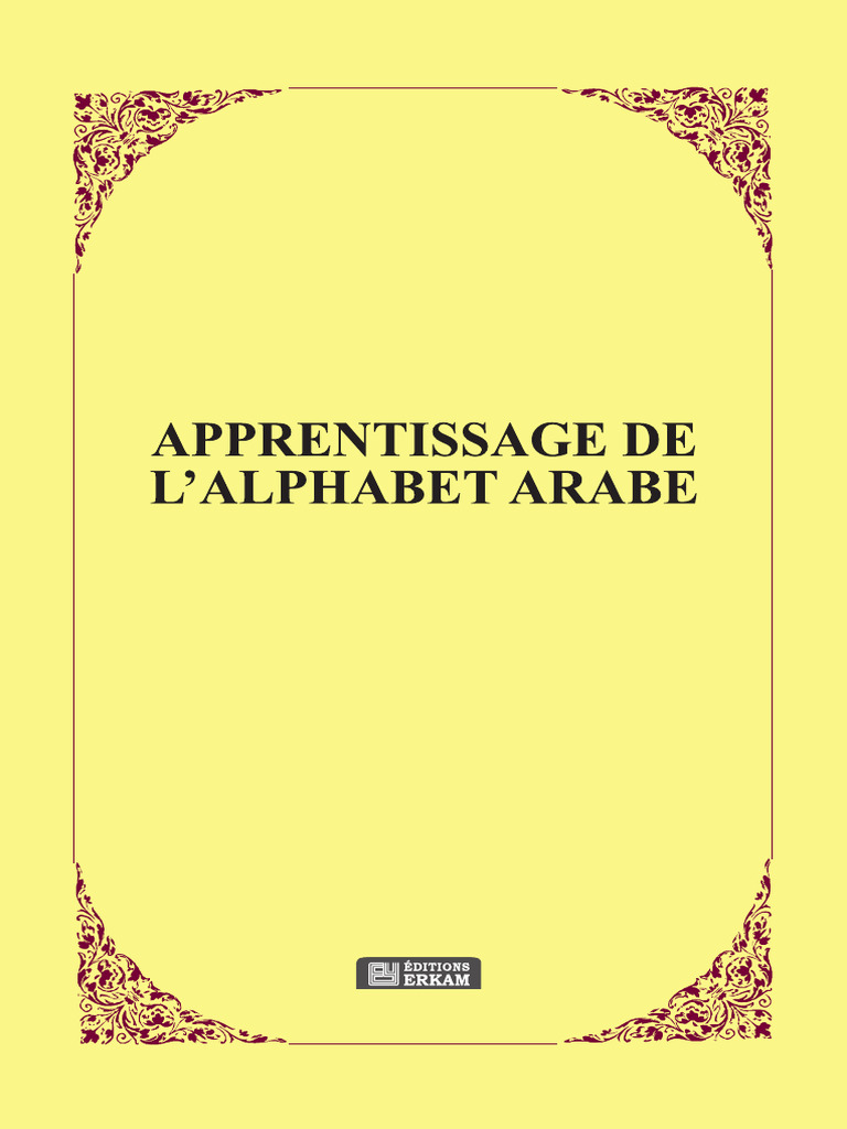 Apprentissage De L Alphabet Arabe Pdf