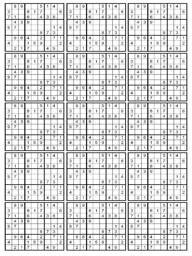SUDOKU (Permutation) | PDF