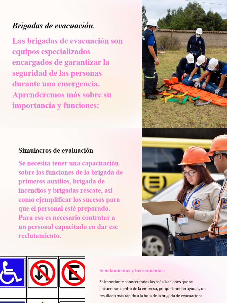 Brigadas de Evacuacion. | PDF | Primeros auxilios