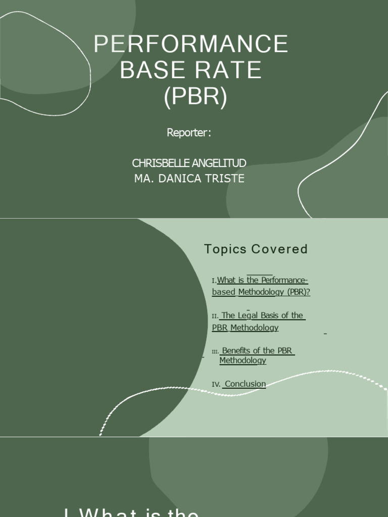 Performance Base Rate | PDF | Public Utility | Incentive