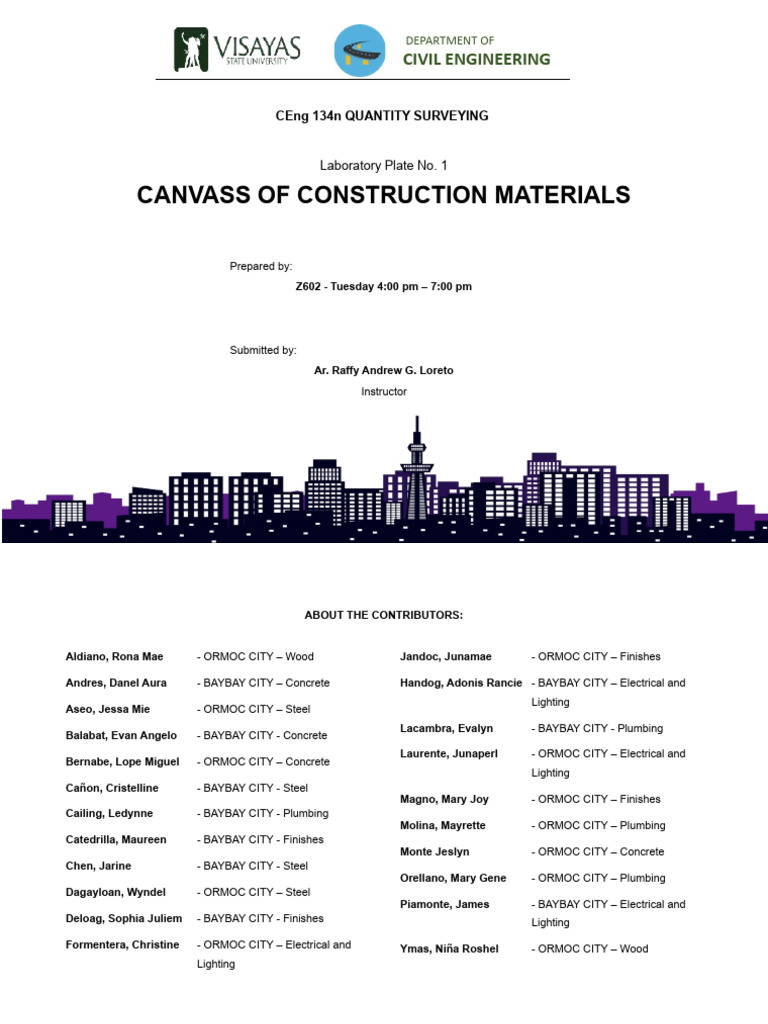 Plate 1 | PDF | Concrete | Building Engineering