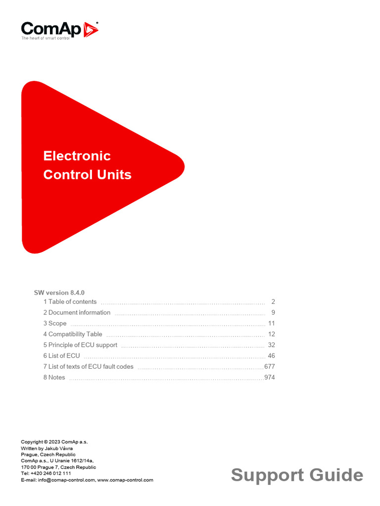 Electronic Control Units Support Guide 8.4.0 | PDF | License | Trips ... Electronic Control Units Support Guide 8.4.0 | PDF | License | Trips ...