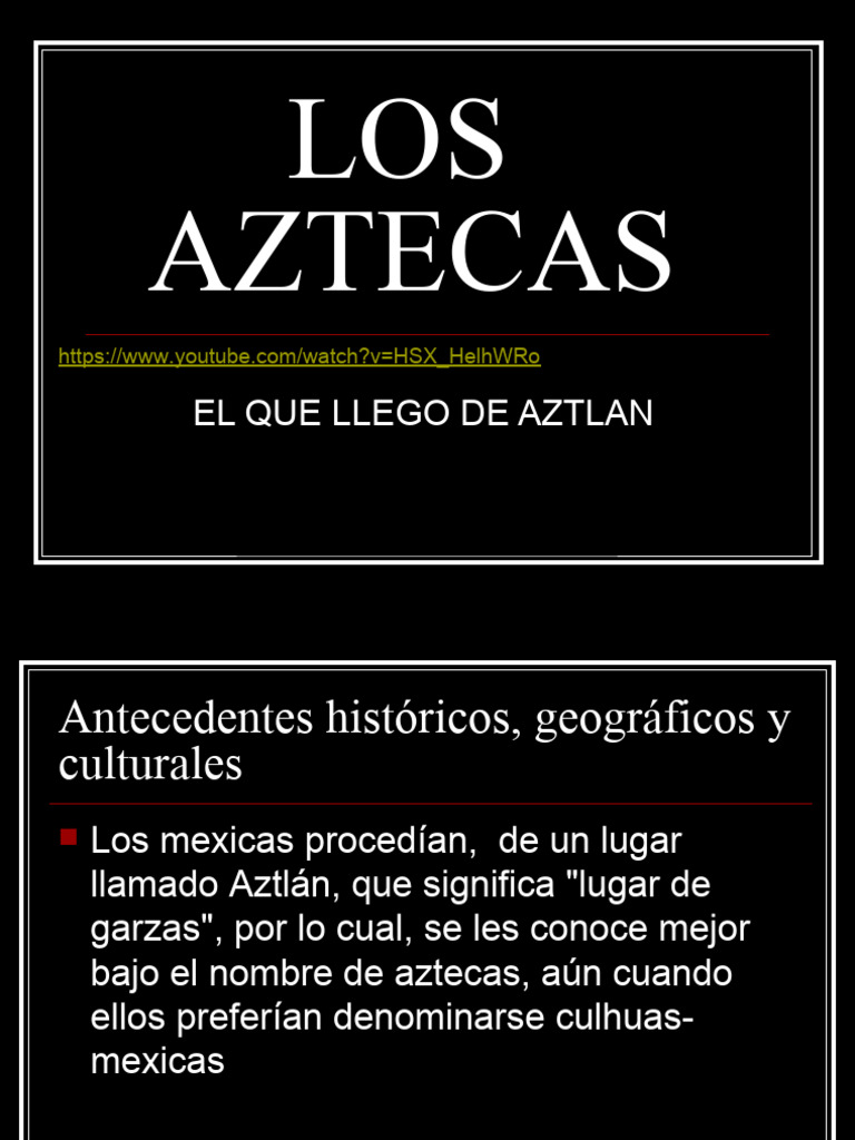 Los Aztecas | PDF | azteca | Mesoamérica