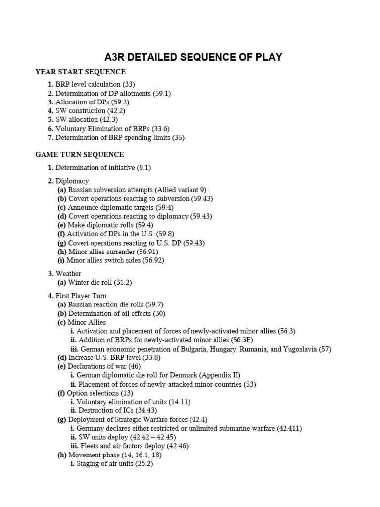 A3R Game Sequence Overview | PDF | Aerial Warfare | Close Air Support