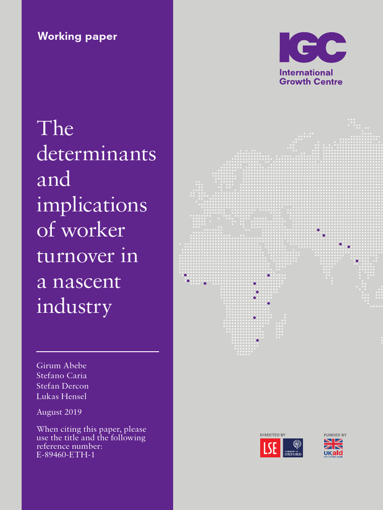 Abebe Et Al 2019 Working Paper 2 | PDF | Dependent And Independent ...
