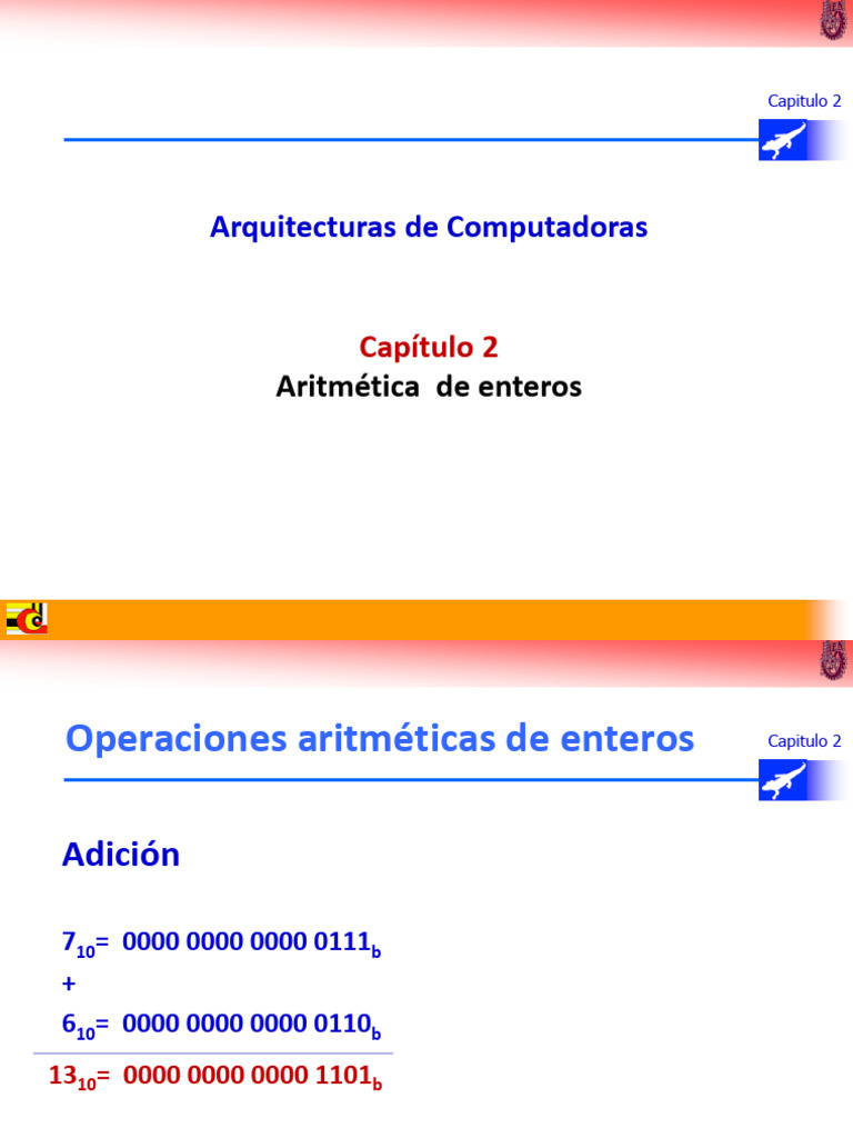 C2 Aritmetica Computacional 2 | PDF | Aritmética | Ingeniería Informática