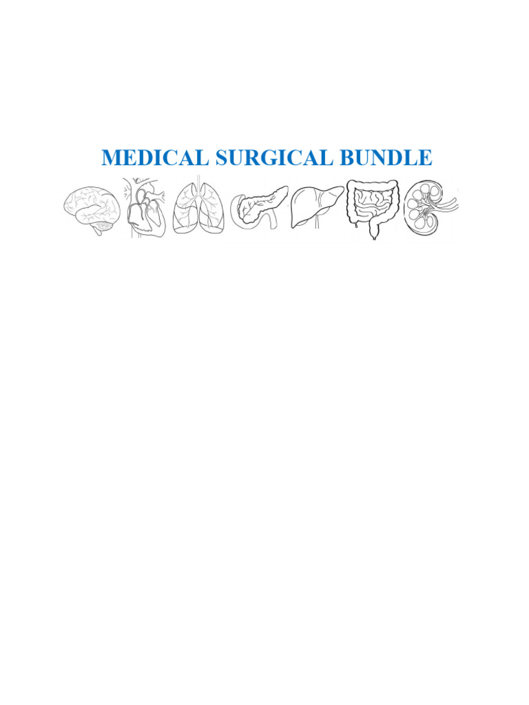Med Surg Bundle | PDF | Blood Pressure | Heart